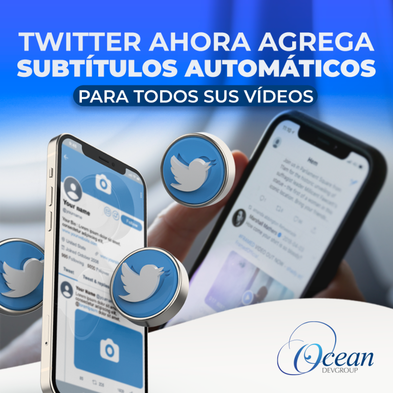 Twitter agregó subtítulos automáticos para sus vídeos - Ocean DevGroup